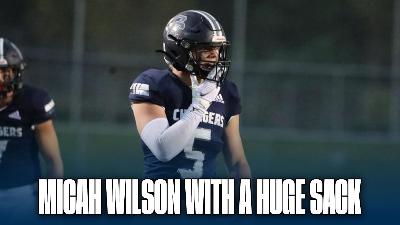 BYU Commit Micah Wilson With a Huge Sack - YouTube