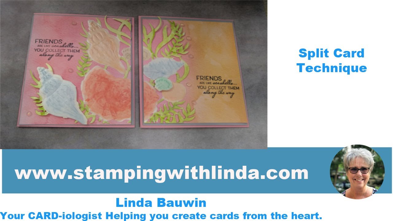 Split Card Stamp Technique - YouTube
