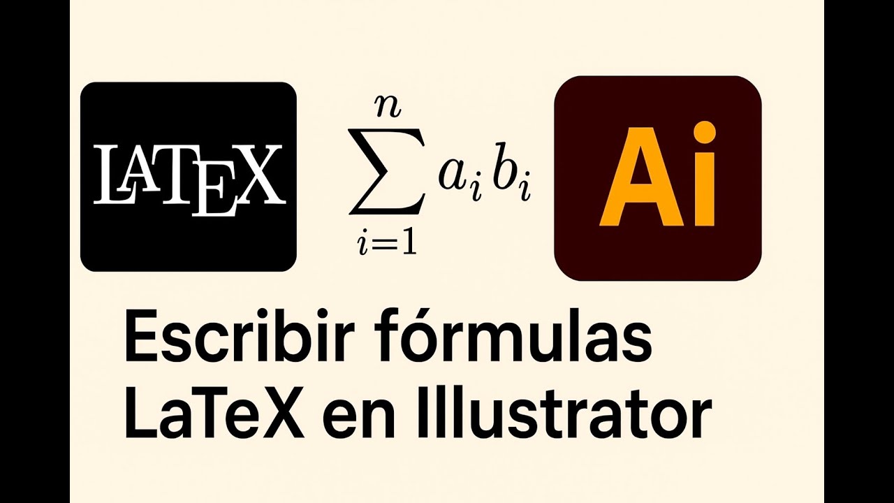 Escribir formulas Latex en illustrator - YouTube