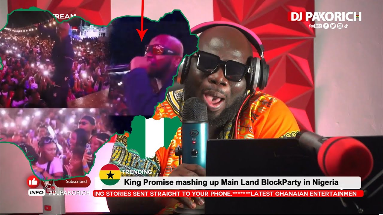 Nigeria SUPPORTS King Promise as he mash up Main Land Block Party in ...