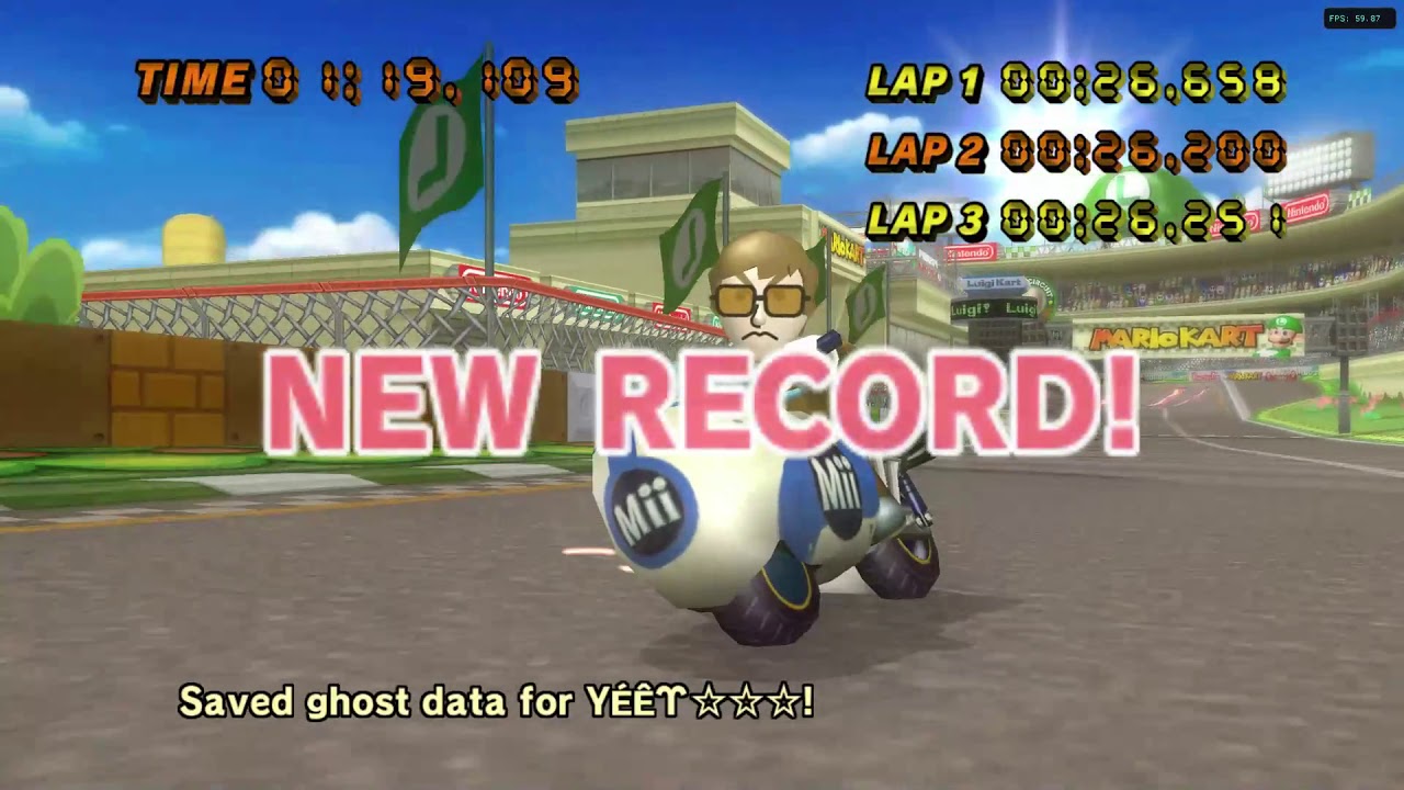 Mario Kart Wii Time trial #1 - YouTube