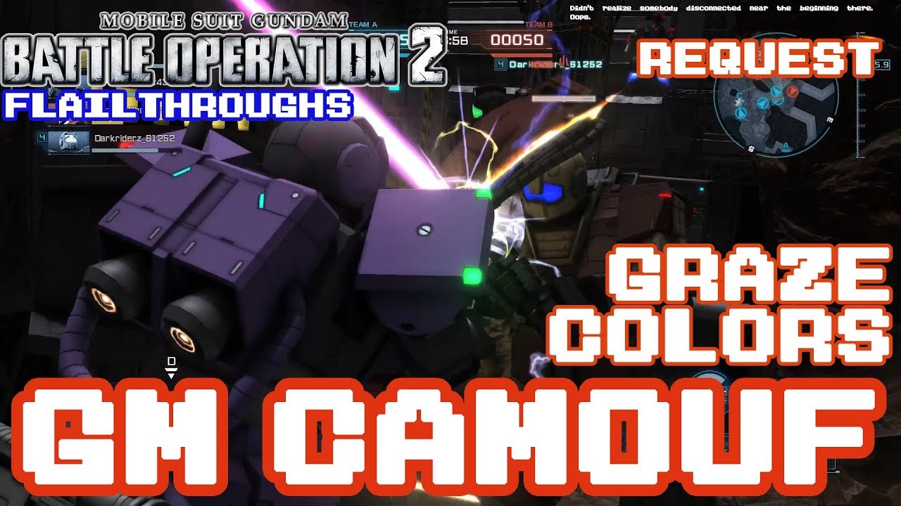 Gundam Battle Operation 2 Request: GM Camouf as EB-06 Graze Space Type ...