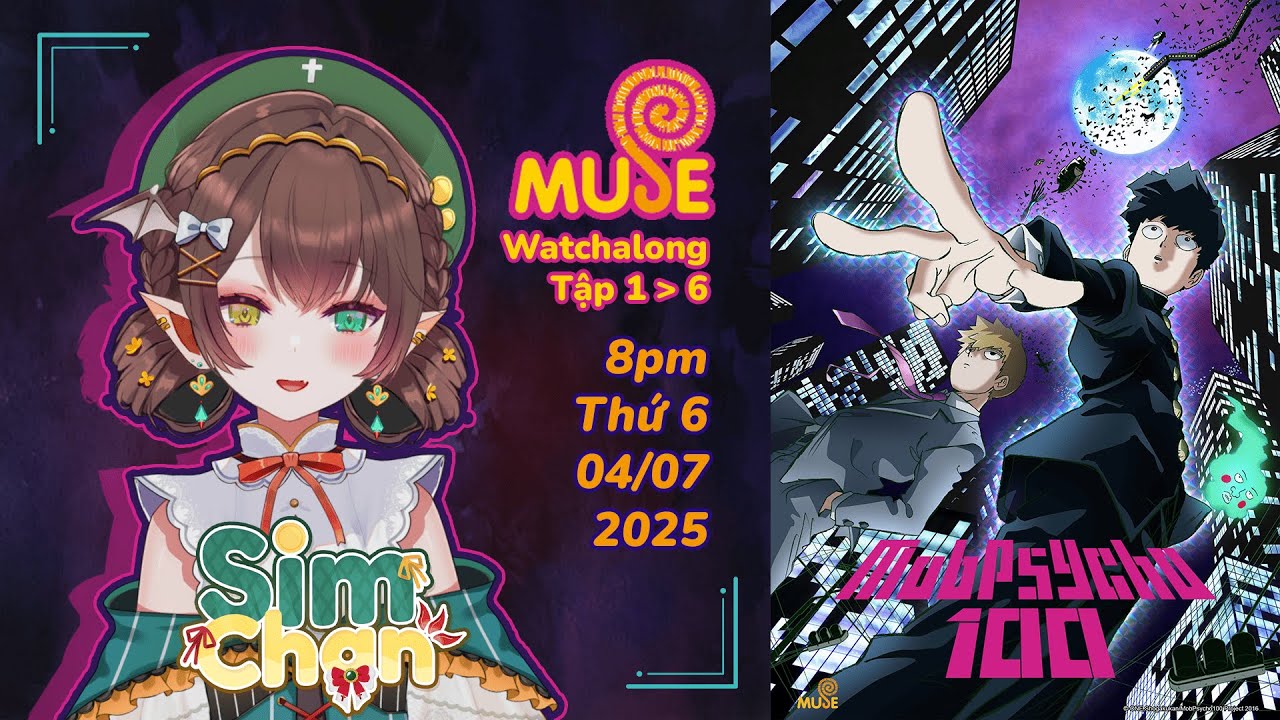 【WATCHALONG với @simchan_hojo】Mob Psycho 100 - Tập 01-06 - YouTube
