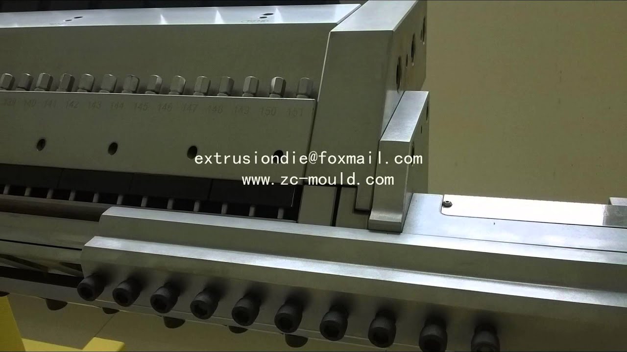 Extrusion t-die sheet die for plastic film sheet - YouTube