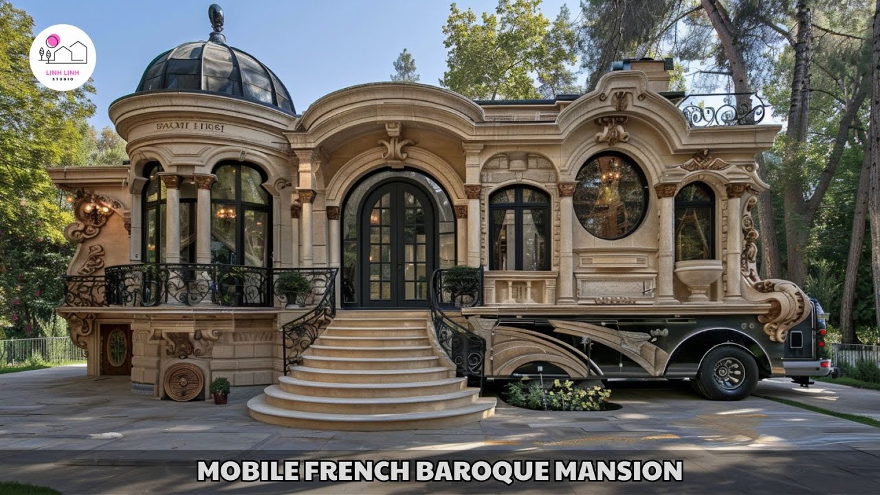Extravagant Mobile French Baroque Mansion | A Palace on Wheels - YouTube