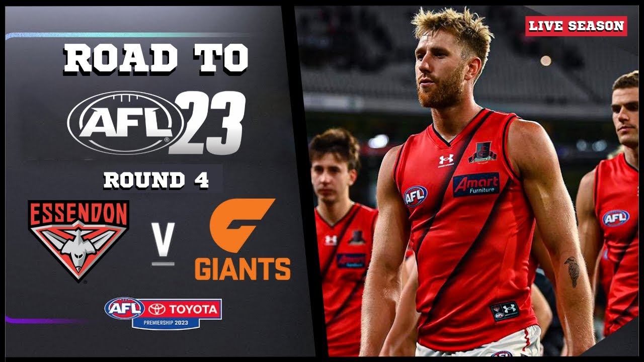 Road To AFL 23: Essendon Live Season - Round 4 - YouTube