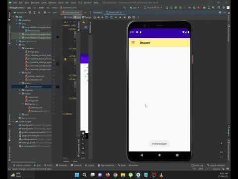 Navigation Drawer in Android Studio | JAVA | 2022 | Bangla - YouTube