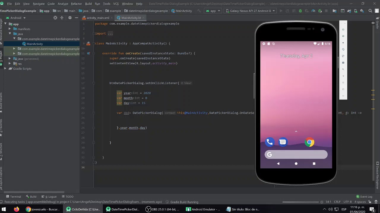 Android Datepickerdialog I Youtube