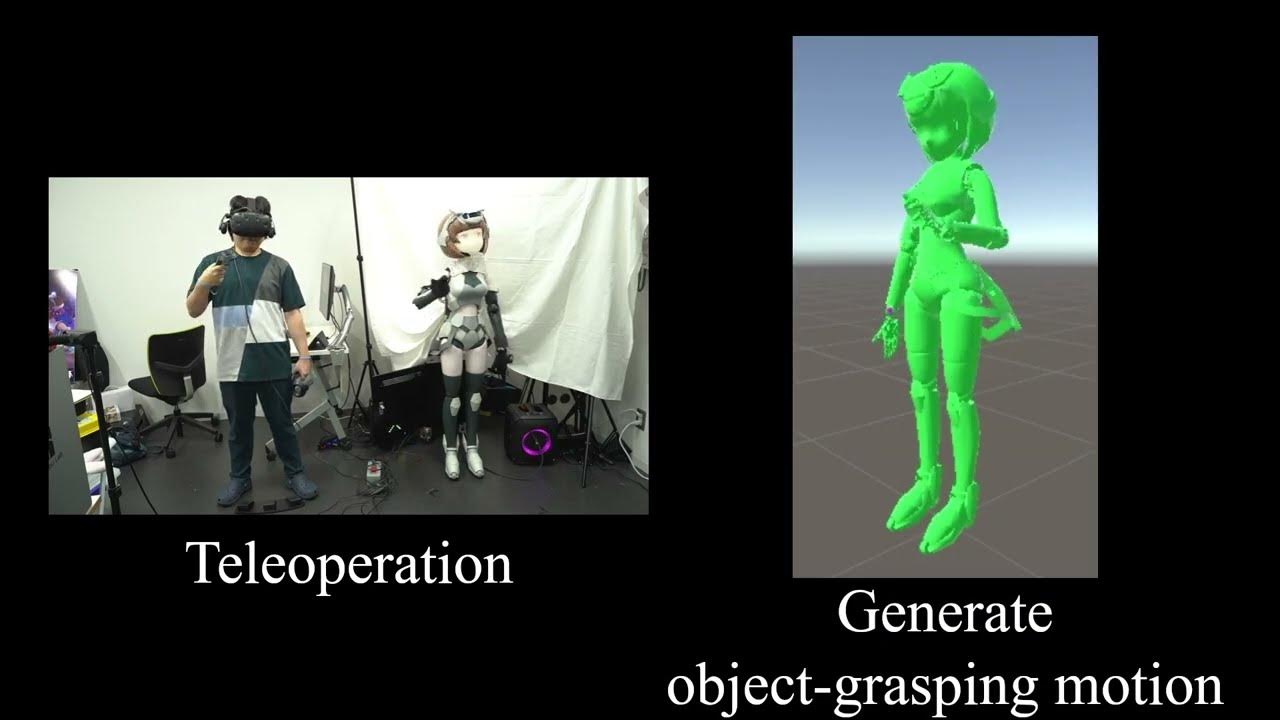 Teleoperation Experience Like VR Games: Generate Object Grasping Motion Based on Predictive ...