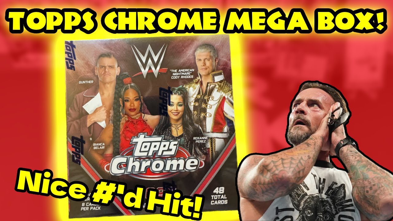 2025 TOPPS CHROME WWE MEGA BOXES! Nice #'d hit!! - YouTube