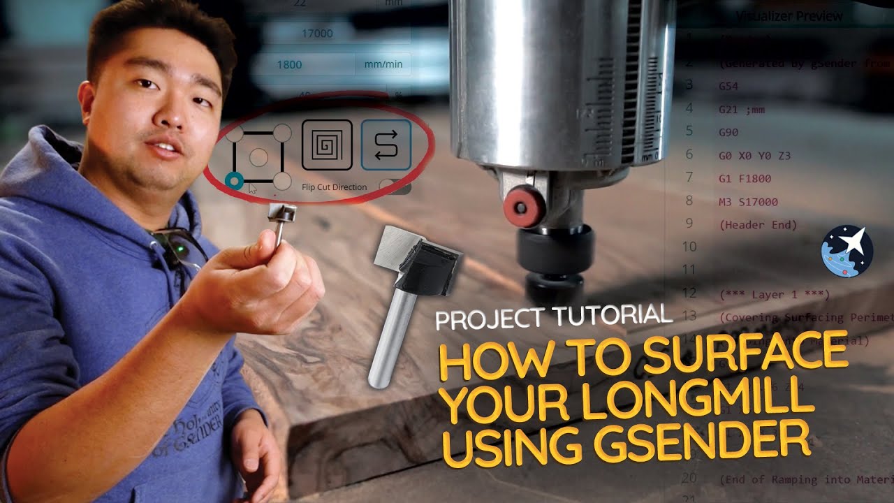 How to Surface Your LongMill Using gSender - YouTube