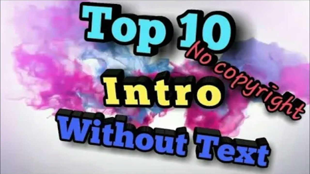New 3D intro no text video - YouTube