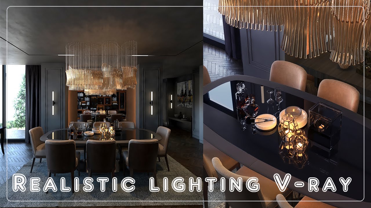 Realistic interior lighting - V-ray 3ds Max I تری دی مکس ویری - آموزش ...