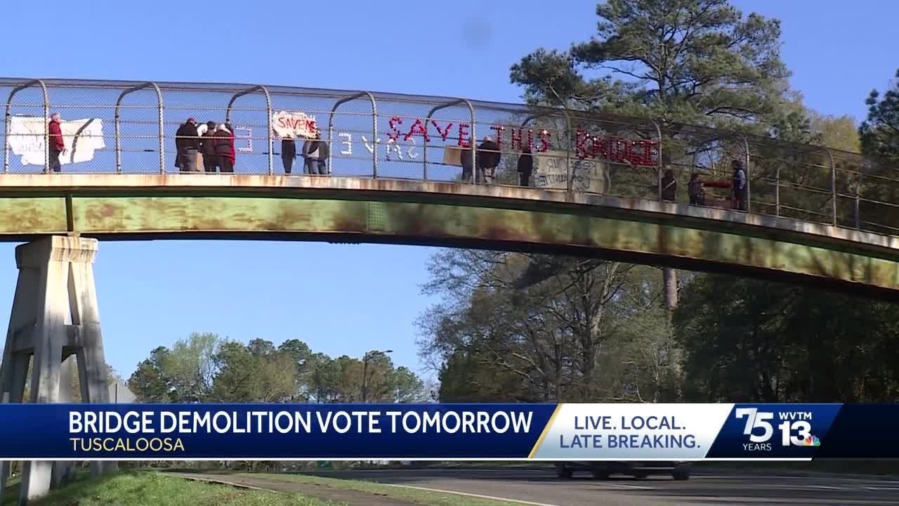 Tuscaloosa residents want to keep pedestrian bridge from being torn ...