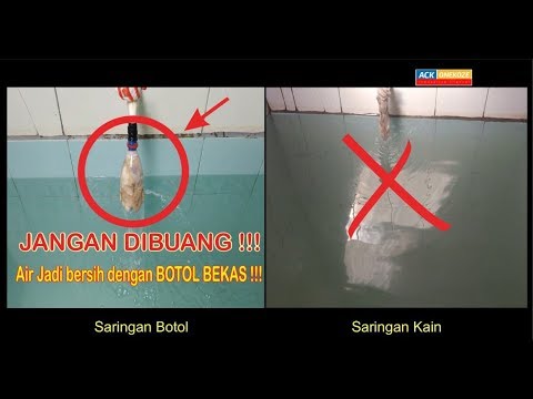 5 Menit Kreatif-Membuat saringan air dari BOTOL PLASTIK BEKAS - YouTube