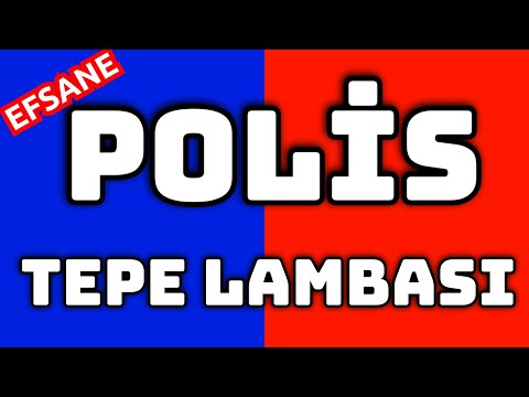 Polis Çakar Lambası | Polis Lambası | Tepe Lambası | Kırmızı Mavi | Polis Sireni