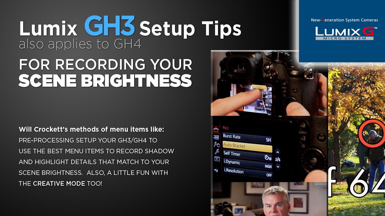 How to Setup your GH3 for Recording Correct Scene Brightness - YouTube