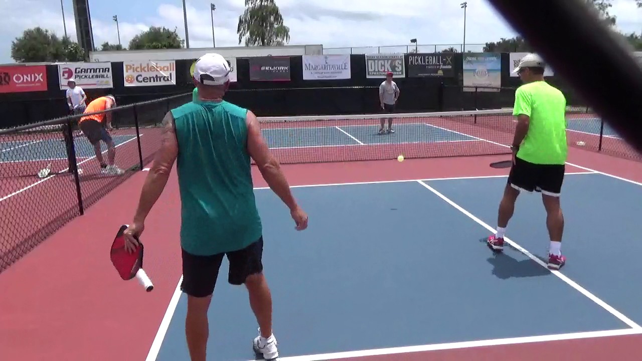 2017 US OPEN Mens Doubles Age 55 Plus Brian Staub Steve Dawson vs Tom ...