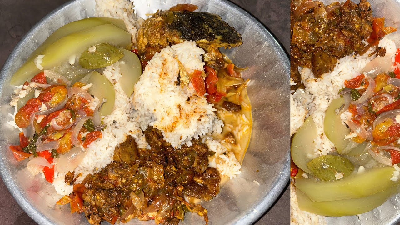 EATING FISH CURRY AND MITHUN MEAT CURRY NORTHEAST STYLE || TERI NACHUNG ...