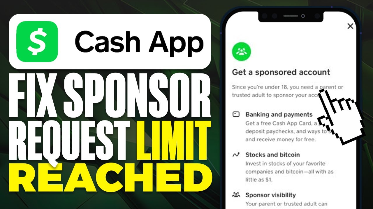 How To Fix Sponsor Request Limit Reached On Cash App (2025) - YouTube