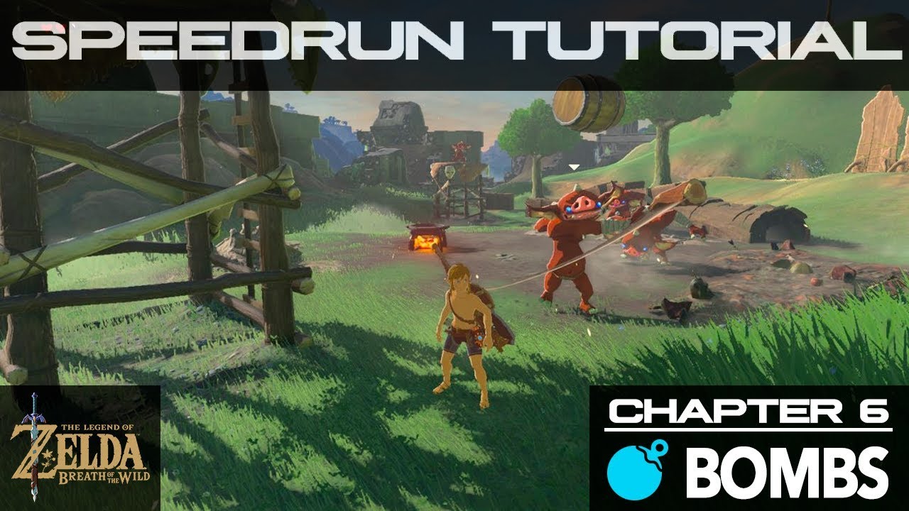 Breath of the Wild Speedrun Tutorial [Chapter 6 / Segment 4 - Bombs] (OLD ROUTE) - YouTube