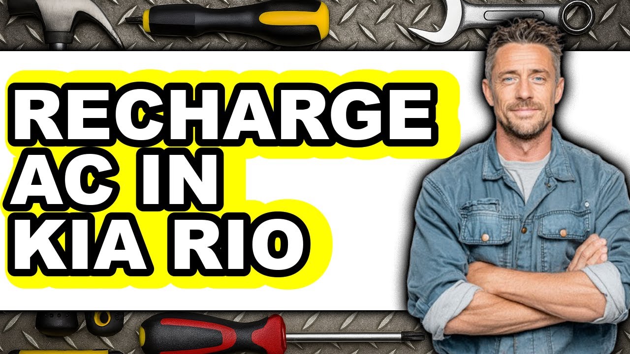 How To Recharge AC In Kia Rio - Step By Step - YouTube
