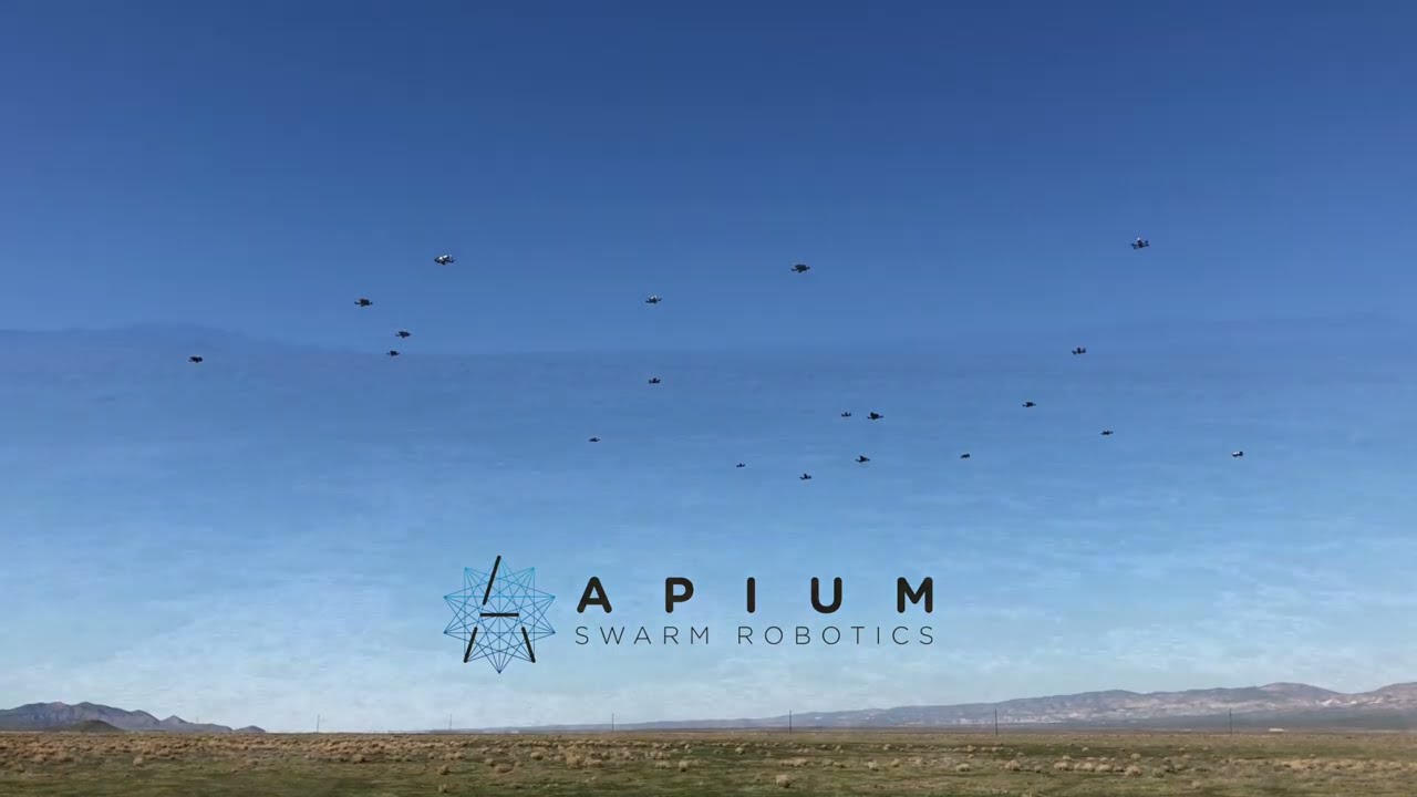 Apium 20 drone swarm - YouTube