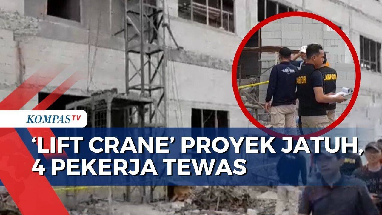 4 Pekerja Tewas Akibat 'Lift Crane' Proyek Jatuh di Blora, Polisi Gelar ...
