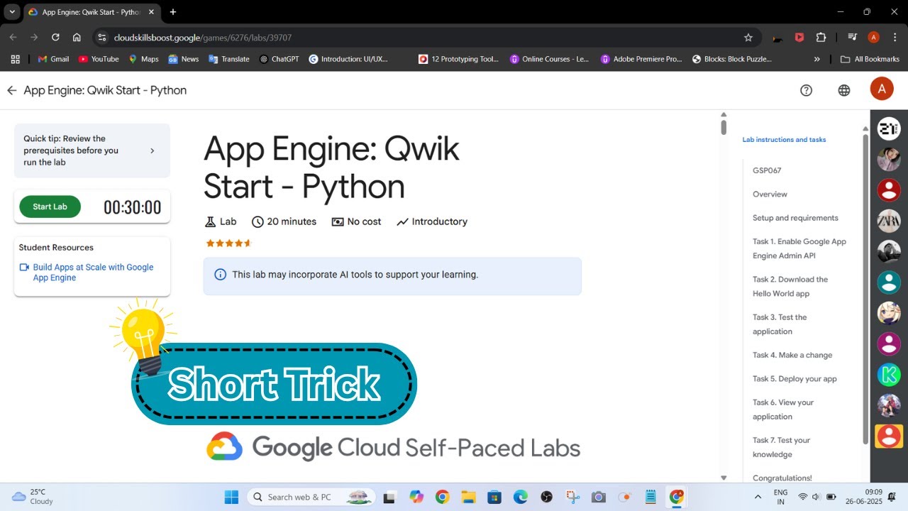 App Engine: Qwik Start - Python || Lab Solution || Google Cloud Arcade 2025 🎮 - YouTube