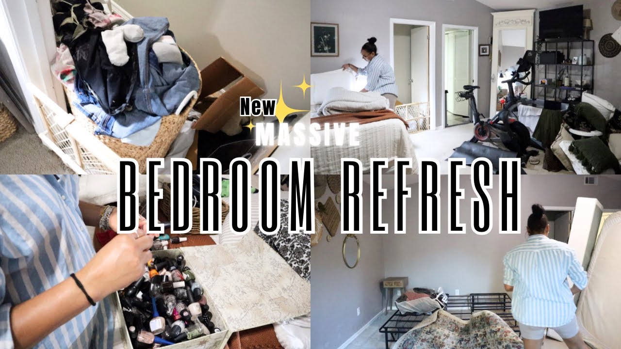 NEW 2024 MASSIVE BEDROOM REFRESH. DECLUTTER & ORGANIZE. DEEP CLEAN WITH ME. - YouTube