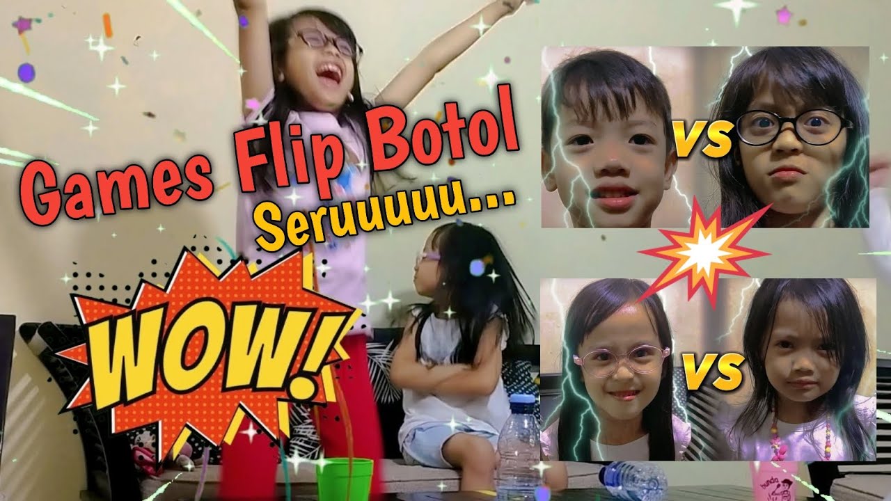games flip botol seruuuuu... || permainan bagus untuk mental anak - YouTube