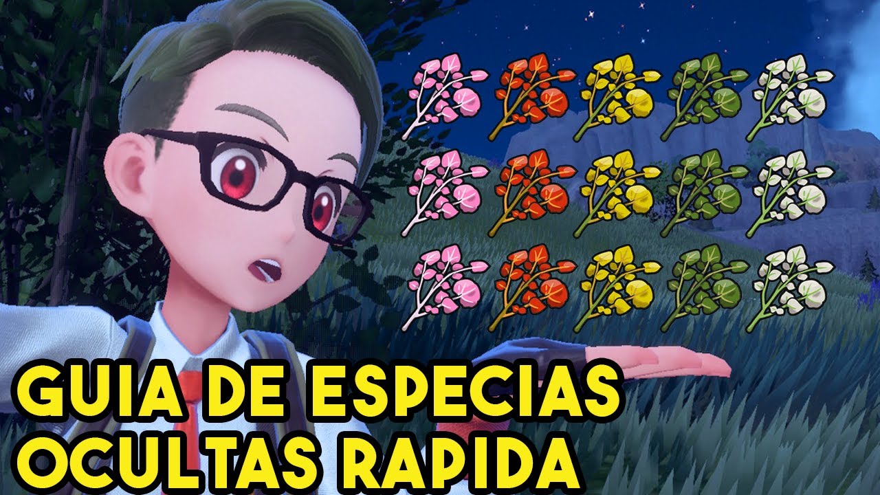🌿 COMO CONSEGUIR ESPECIAS OCULTAS RAPIDO Y FACIL! POKEMON ESCARLATA Y ...