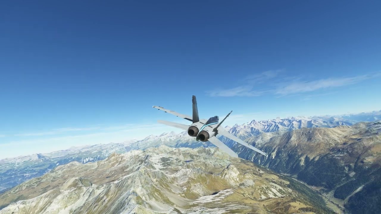 FS 2020- Vol depuis Sion via le Cervin - YouTube