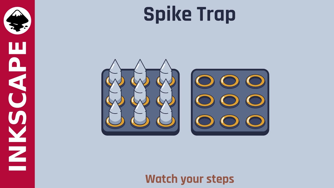 Inkscape Tutorial: Spike Trap - YouTube