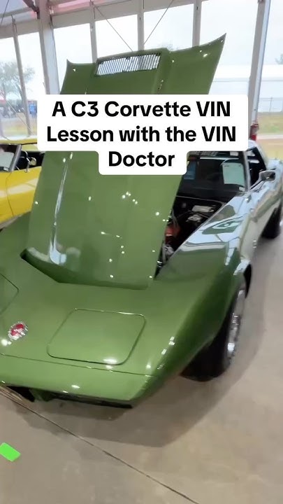 A quick C3 Corvette VIN lesson with the VIN Doctor #c3corvette # ...