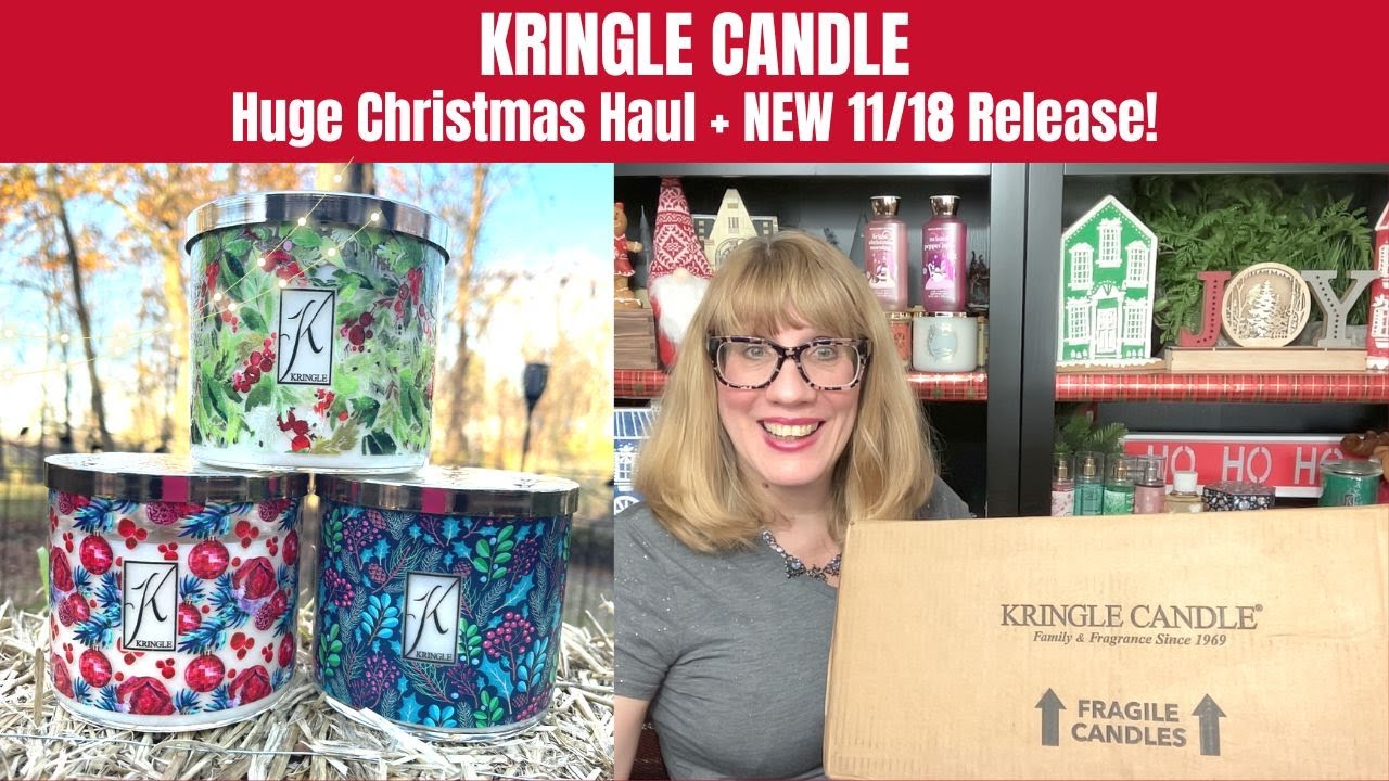 KRINGLE CANDLE Huge Christmas Haul + NEW 11/18 Release! - YouTube