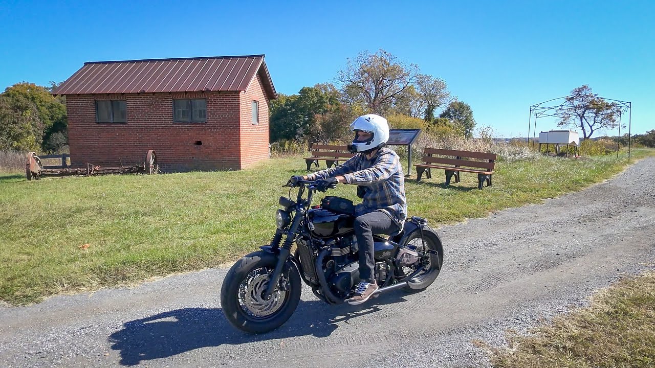 First Motovlog With The DJI Neo | Triumph Bobber - YouTube