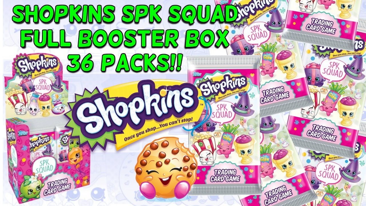 SHOPKINS SPK SQUAD - FULL BOX OPENING - 36 PACKS - BOX BREAK - YouTube