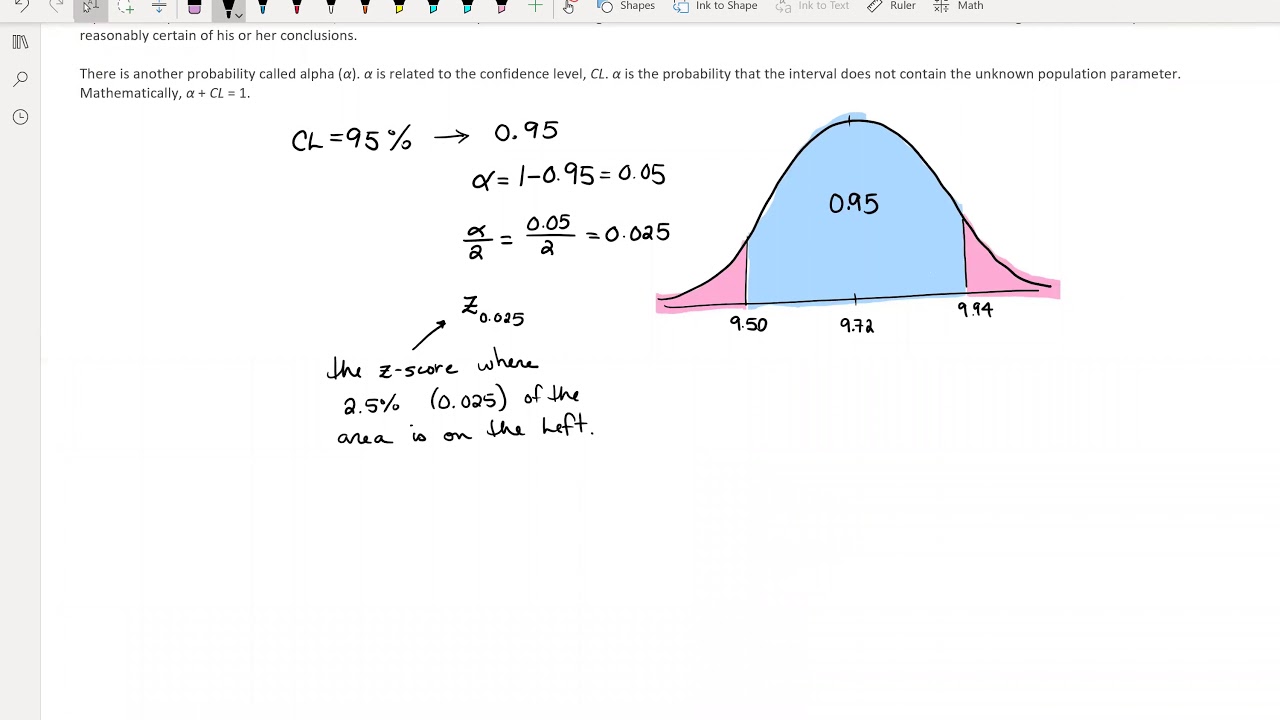 Lecture 8 1 Confidence Intervals with Population St Dev - YouTube