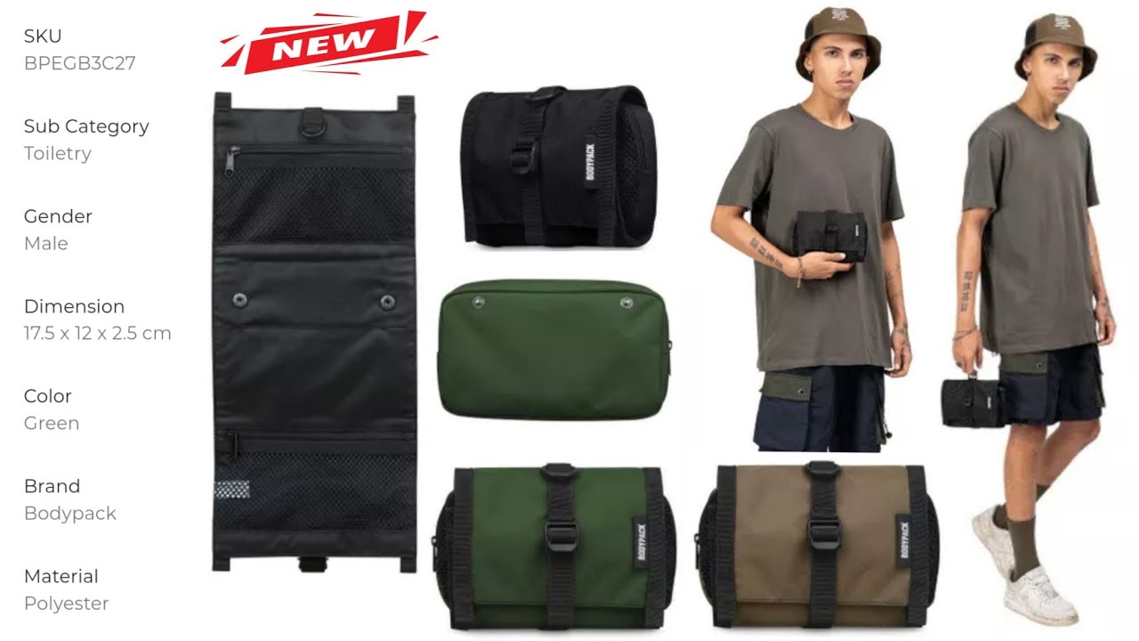 NEW BODYPACK BOND WEBKIT TOILETRY || 920001944 || TAS PERLENGKAPAN ...