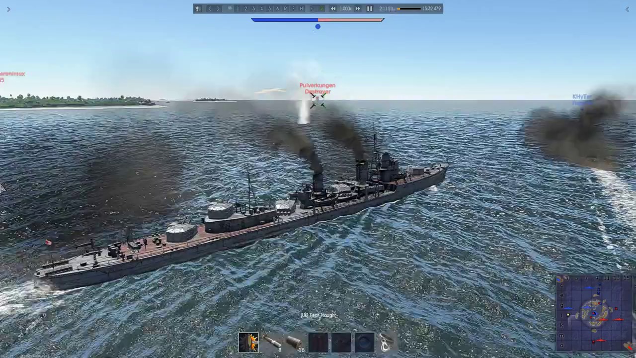 Yugumo Class Destroyer ( WAR THUNDER NAVAL FORCES ) - YouTube