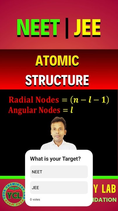 Radial Nodes and Angular Nodes | Atomic Structure #neet #shorts #jee ...