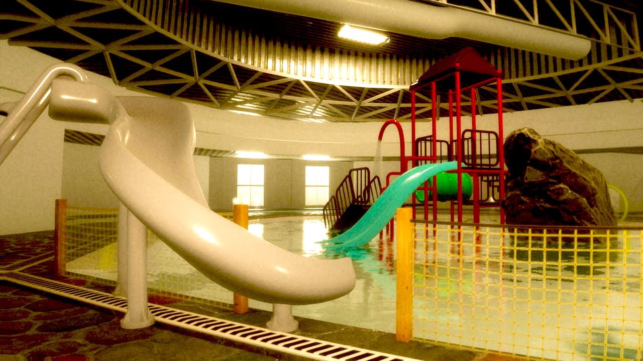 今話題の都市伝説「Liminal Space」を舞台とした奇妙な地下プールを歩くゲームが凄い - YouTube