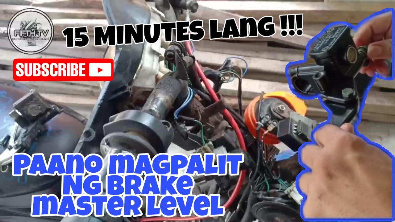 PAANO MAGPALIT NG BRAKE MASTER LEVER "IN JUST 15 MINUTES" / MOTORSTAR ...