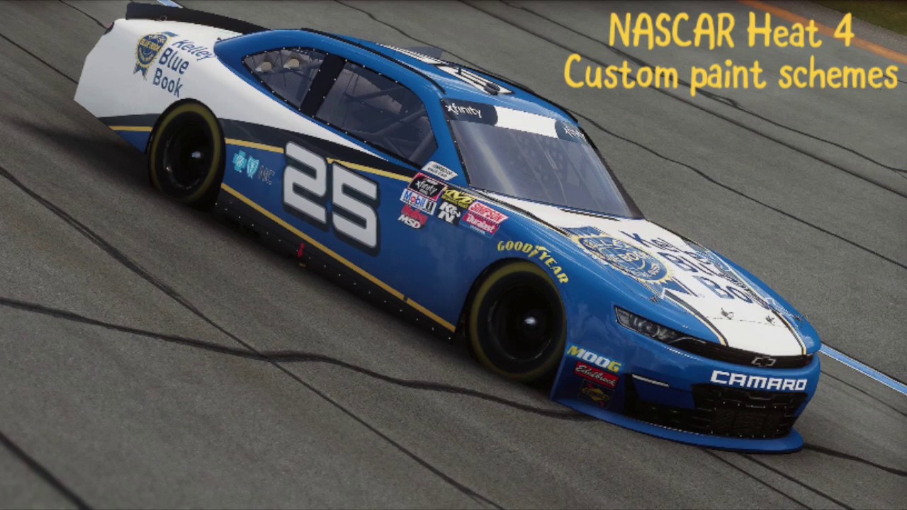 Nascar Heat 4 Custom Paint schemes!!!! - YouTube