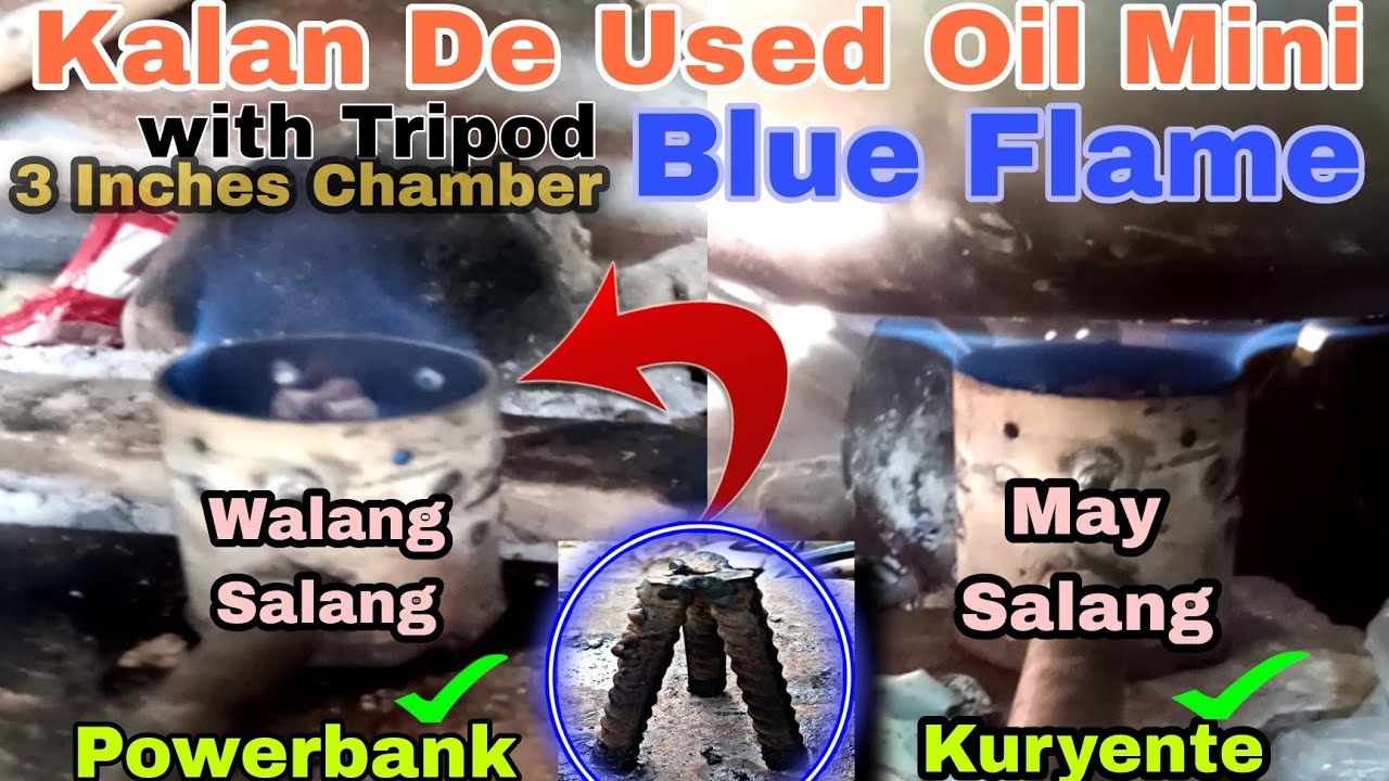 Kalan De Used Oil Mini with Tripod, 3" Chamber Blue Flame # ...