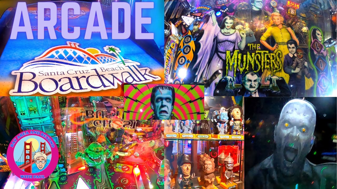 Santa Cruz Beach Boardwalk Arcade 2021 - YouTube