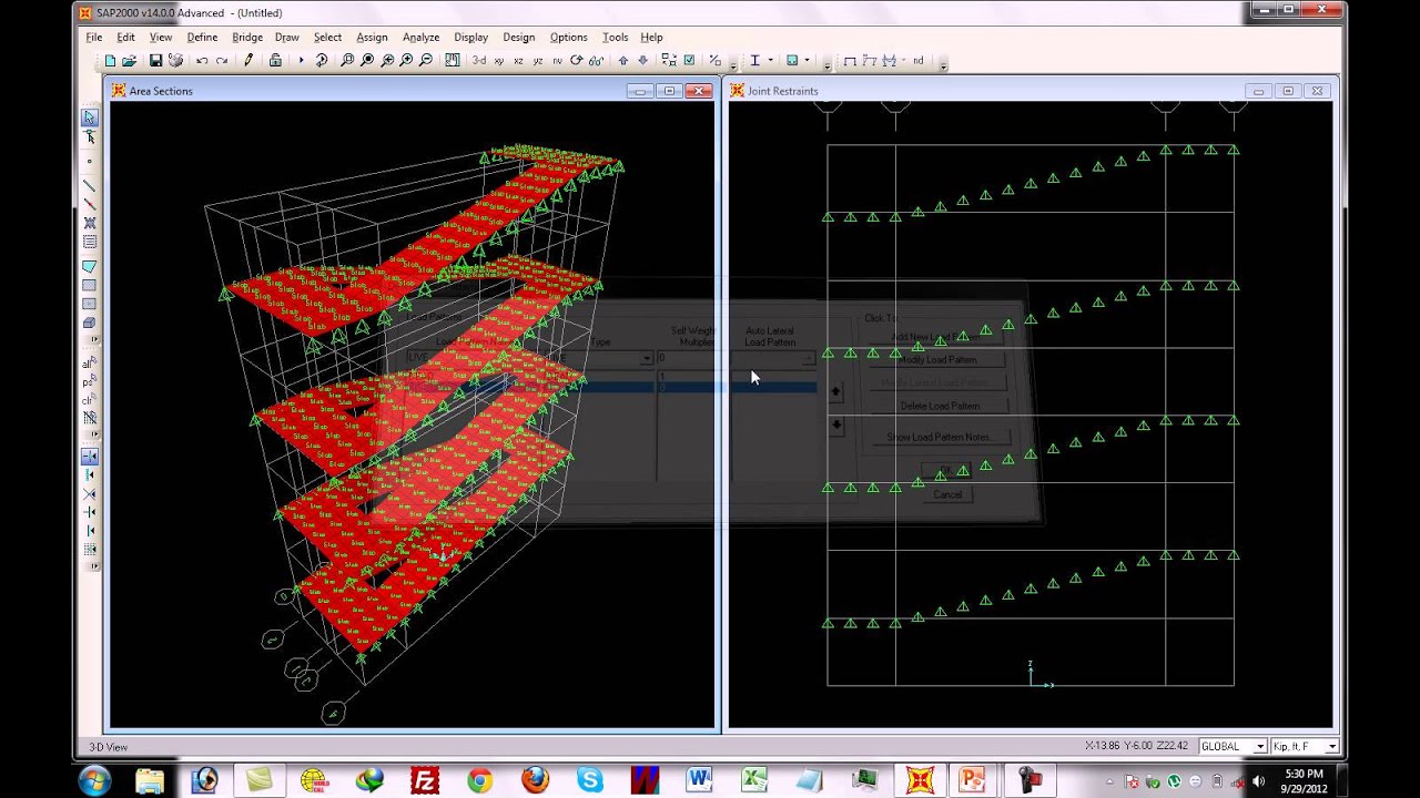 SAP2000 L06 Analysis & Design of Stair Case (A Project Base Tutorial ...