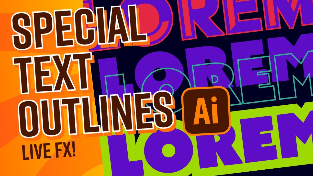 Quick Tip: How To Create Special Outlines For Live Text - YouTube